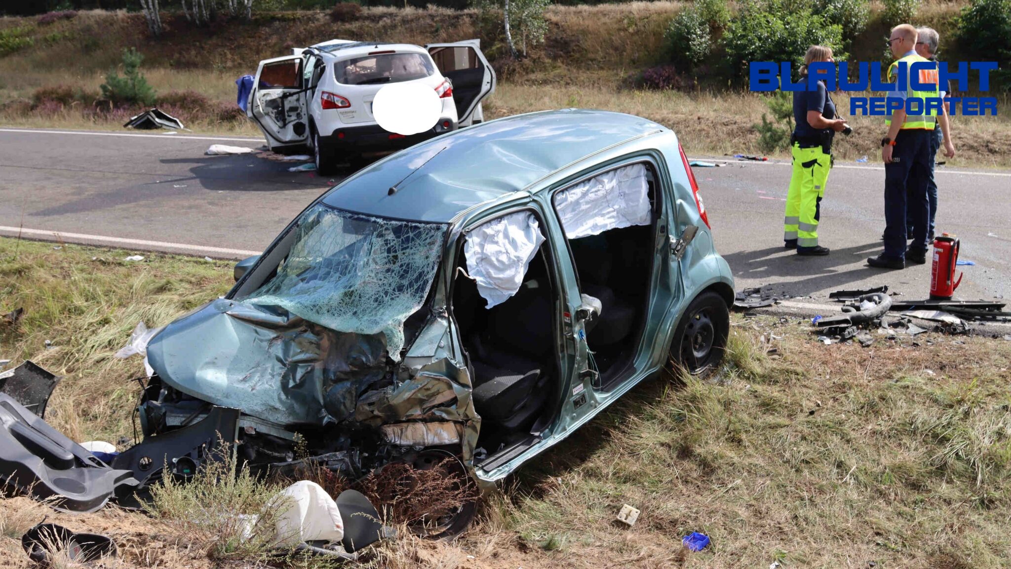 Drei Tote, zwei schwerverletzte Kinder: Schwerer Frontalcrash auf der B156 bei Boxberg ...